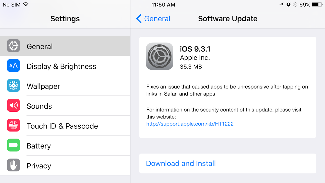 Apple ปล่อยอัพเดท iOS 9.3.1 ออกมาแก้บั้กเปิดลิงค์ในแอพต่างๆแล้ว | techfeedthai