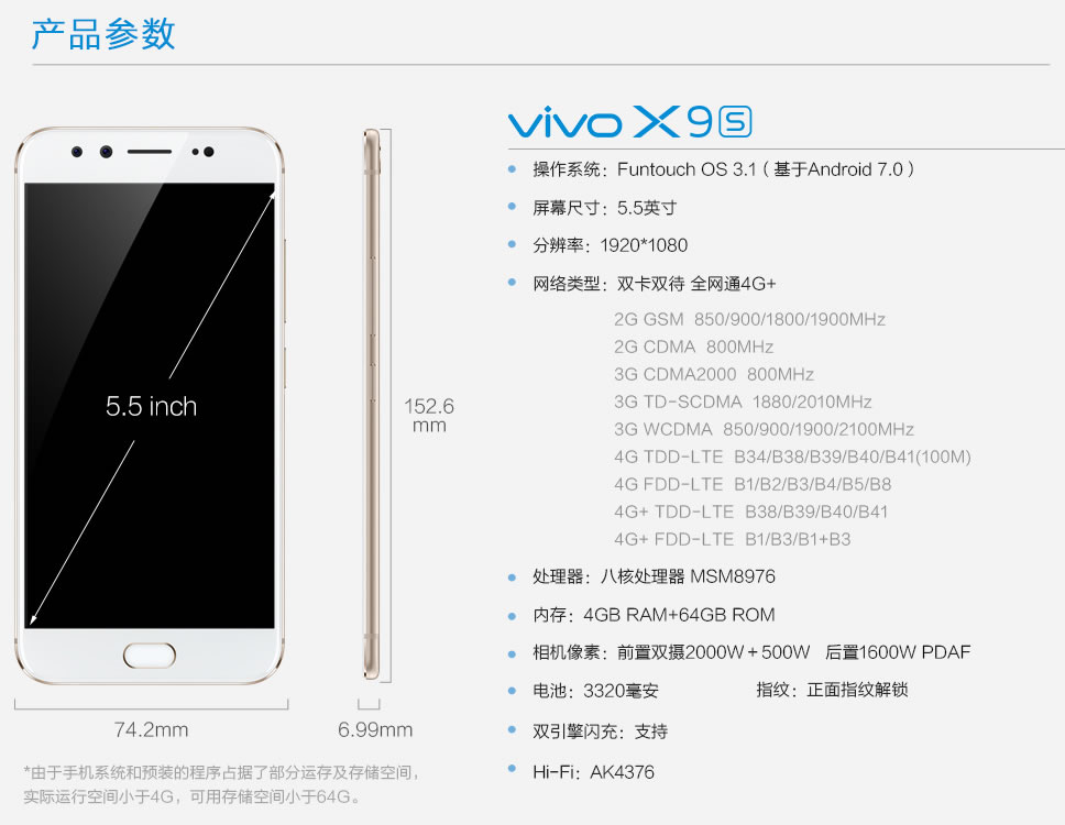 Vivo เปิดตัว X9s และ X9s Plus มาพร้อมกล้องเซลฟี่เลนส์คู่ 20+5 ล้านพิกเซล รันบน Android Nougat ...