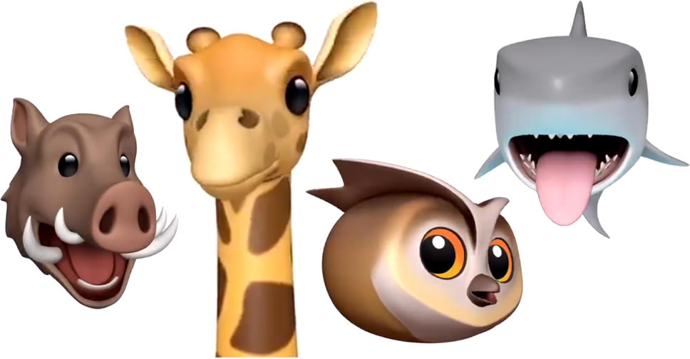 iOS 12.2 จะได้รับ Animoji ใหม่ 4 แบบ ได้แก่ ยีราฟ, ฉลาม, นกฮูก และ ...