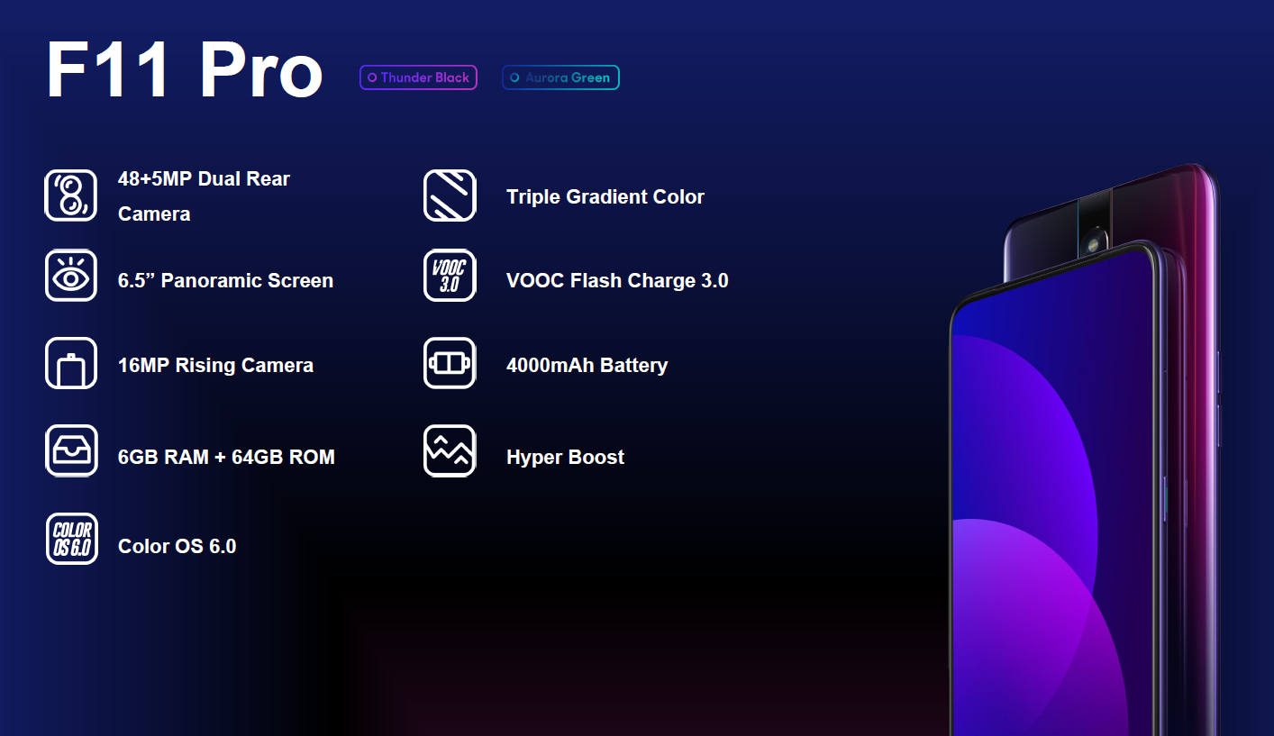OPPO F11 Pro ราคา 10,990 บาท เปิดจองในไทยแล้ว!! สมาร์ทโฟนถ่าย Portrait ...