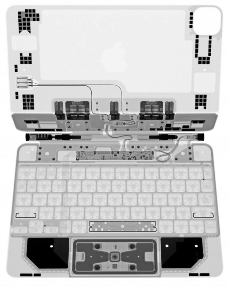 iFixit เผยส่วนประกอบภายใน Magic Keyboard สำหรับ iPad Pro จากภาพ X-ray ...