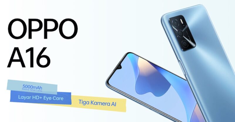 OPPO A16 เปิดตัวแล้ว มาพร้อมแบตเตอรี่ 5000mAh กล้องหลัง 13MP AI Triple ...