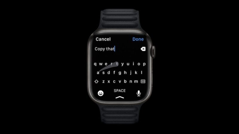 Apple Watch Series 7 หน้าจอใหญ่ขึ้น จนรองรับคีย์บอร์ด QWERTY แบบ On ...