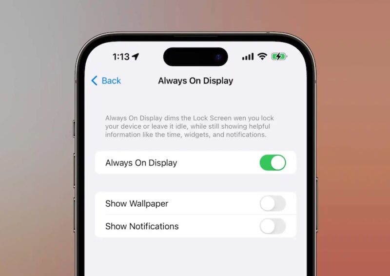 iOS 16.2 ทำให้โหมด Always On Display บน iPhone 14 Pro และ iPhone 14 Pro ...