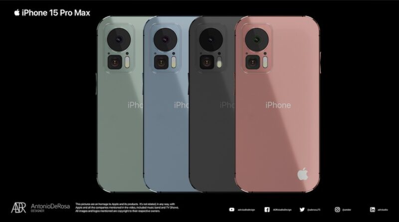 คอนเซ็ปต์ iPhone 15 Pro Max ดีไซน์ใหม่ มาพร้อมกล้องหลักปรับรูรับแสงได้ ...