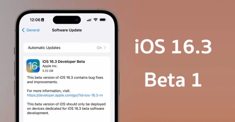 iOS 16.3 Beta 1 ถูกปล่อยออกมาให้นักพัฒนาได้อัปเดทแล้ว – Flashfly Dot Net