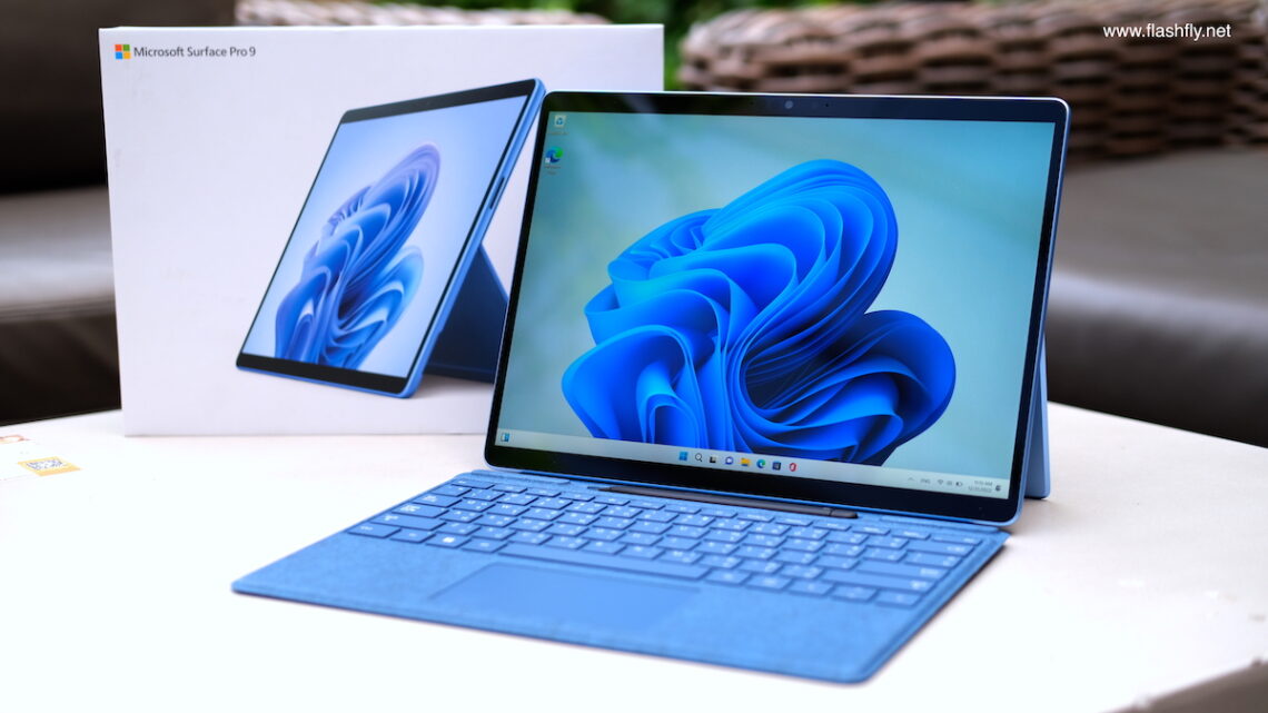 รีวิว Microsoft Surface Pro 9 สีฟ้า Sapphire รุ่นใหม่ล่าสุดมาพร้อมจอสัมผัส 13 นิ้ว รีเฟรช 120Hz ...