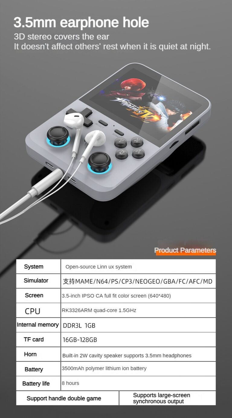 SZDiiER D-007 มาพร้อมชิป Rockchip RK3326 ดีไซน์คล้าย Powkiddy RGB20S ...