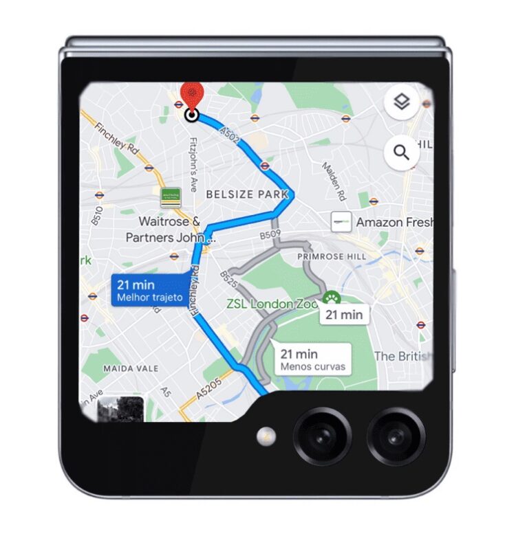 Samsung Galaxy Z Flip5 จะยกระดับ Google Maps ไปอีกขั้น – Flashfly Dot Net