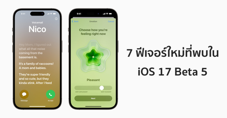 สรุปฟีเจอร์ใหม่ที่พบใน iOS 17 Beta 5 – Flashfly Dot Net