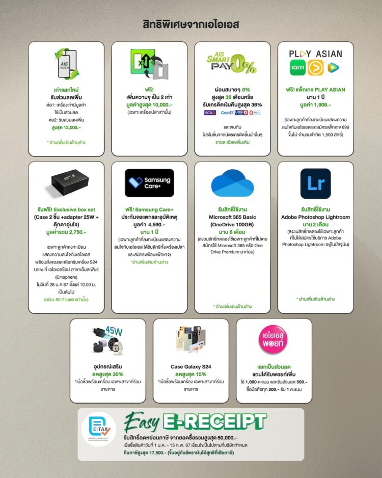 รวมโปรโมชัน Samsung Galaxy S24 Series จากผู้ให้บริการ AIS, Dtac และ True ให้ส่วนลดหนักมาก ...