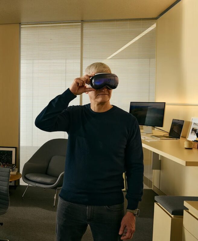 Tim Cook สวม Apple Vision Pro ขึ้นปกนิตยสาร Vanity Fair – Flashfly Dot Net