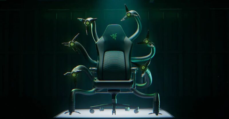 Razer เปิดตัวเก้าอี้เกมมิ่ง Cthulhu มาพร้อมแขนหุ่นยนต์ปลาหมึกที่ ...